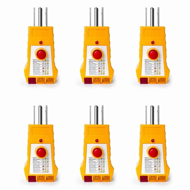 6X Outlet Tester for Grounding Products, Outlet Tester with GFCI ...