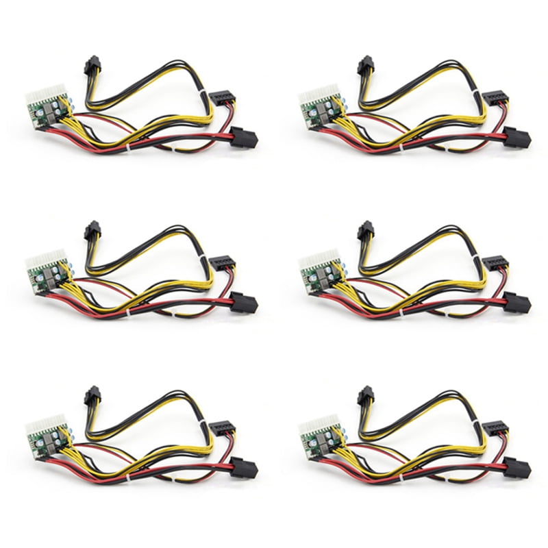 6X PCI-E 6PIN Input DC 12V 300W DC-ATX-300W 24Pin ATX Switch PSU Power ...