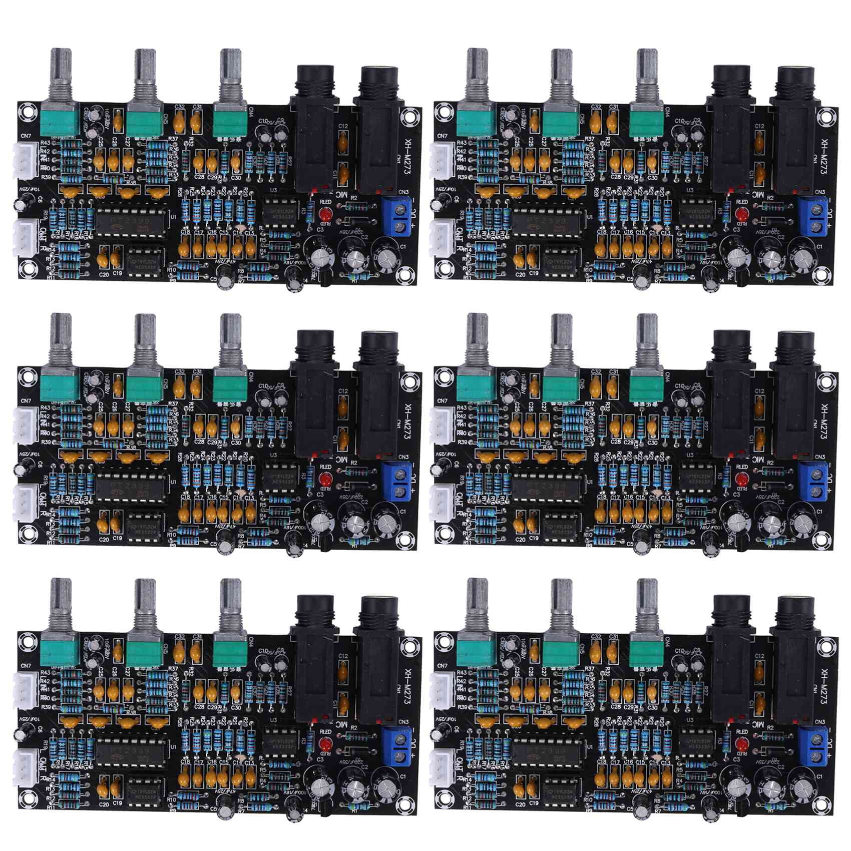 6X PT2399 Digital Microphone Amplifier Board Reverberation Karaoke ...