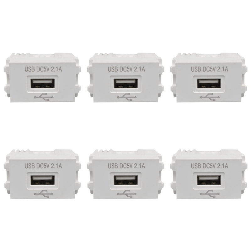 6X Phone Charging Panel USB Power Module 220V Socket 5V Transformer 2 ...