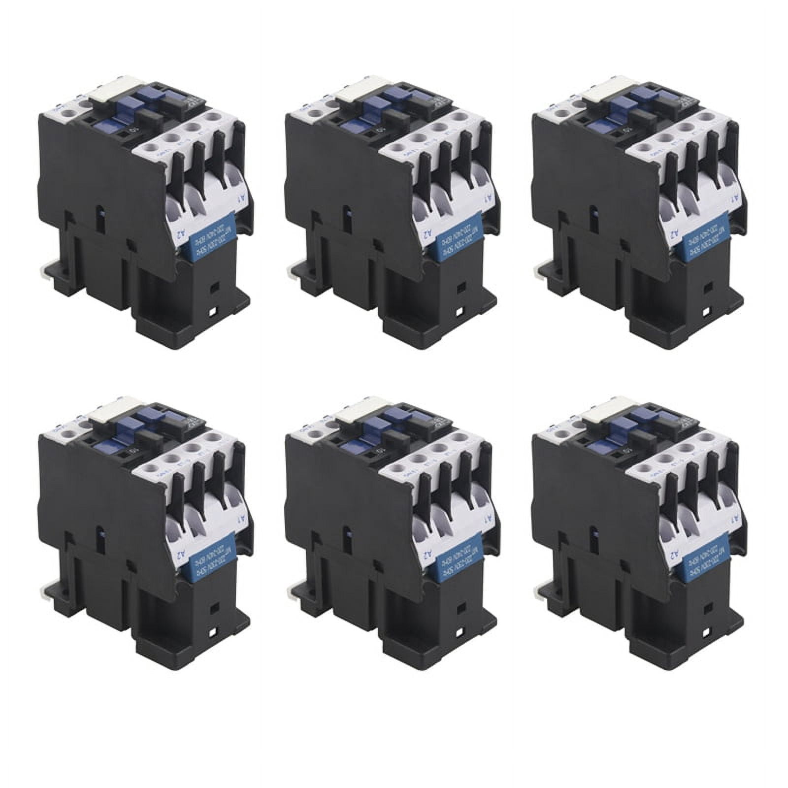 6X Power AC Contactor 1NO AC 220V 50/60Hz Coil Motor Relay 32A 3-Phase ...