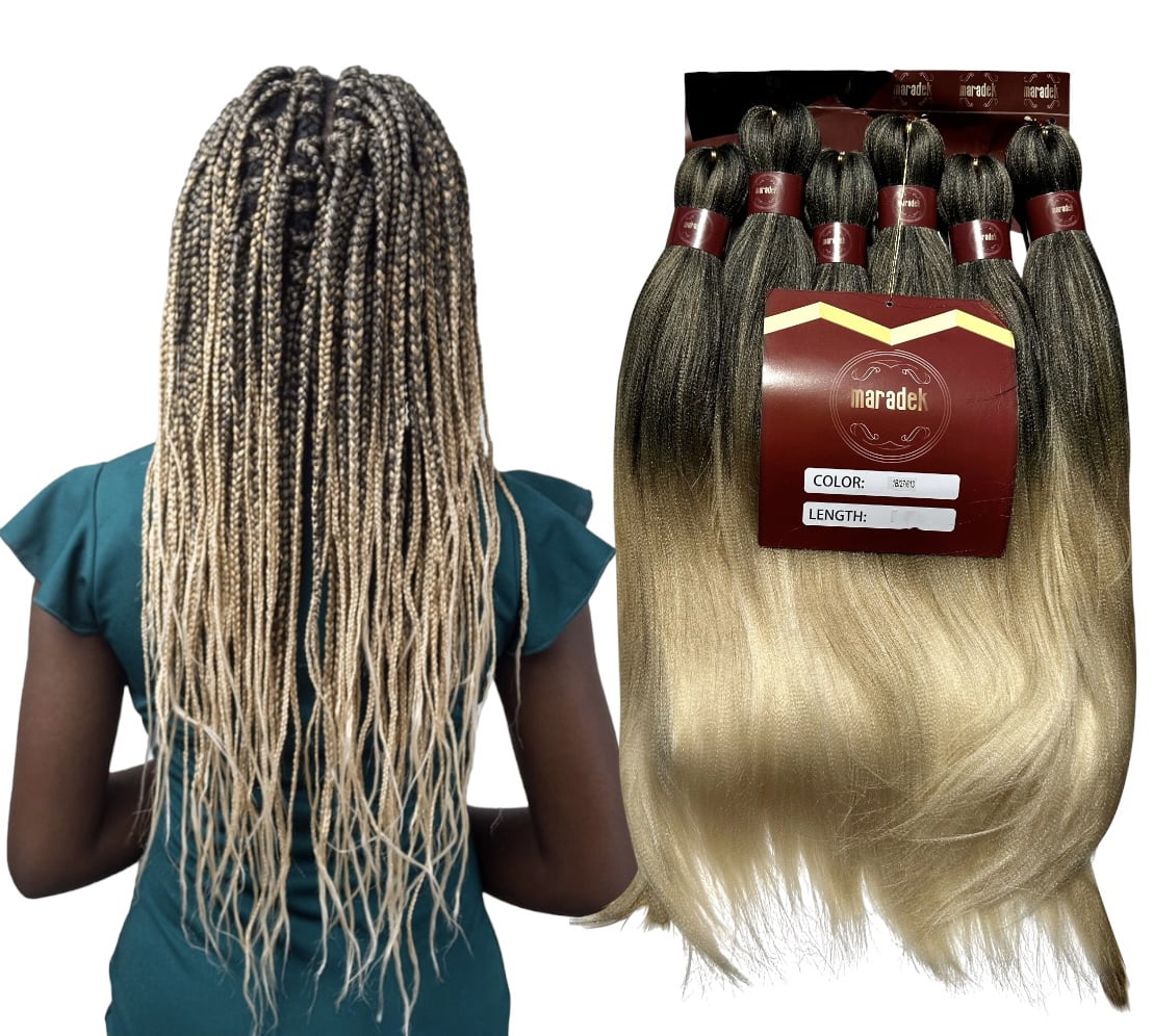 6X Pre-Stretched Professional Braiding Hair 100% Kanekalon Hot Water ...