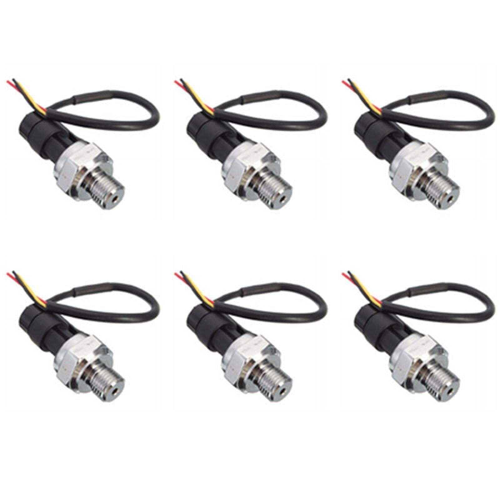 6X Pressure Transducer Sensor 5V 0-1.2Mpa Oil Fuel for Gas Water Air ...