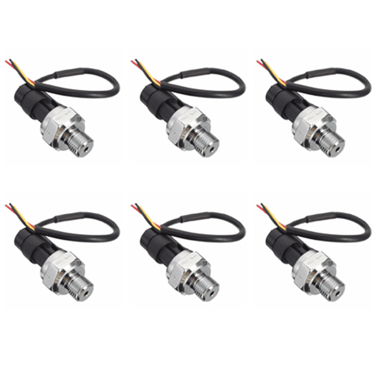 6X Pressure Transducer Sensor 5V 0-1.2Mpa Oil Fuel for Gas Water Air ...