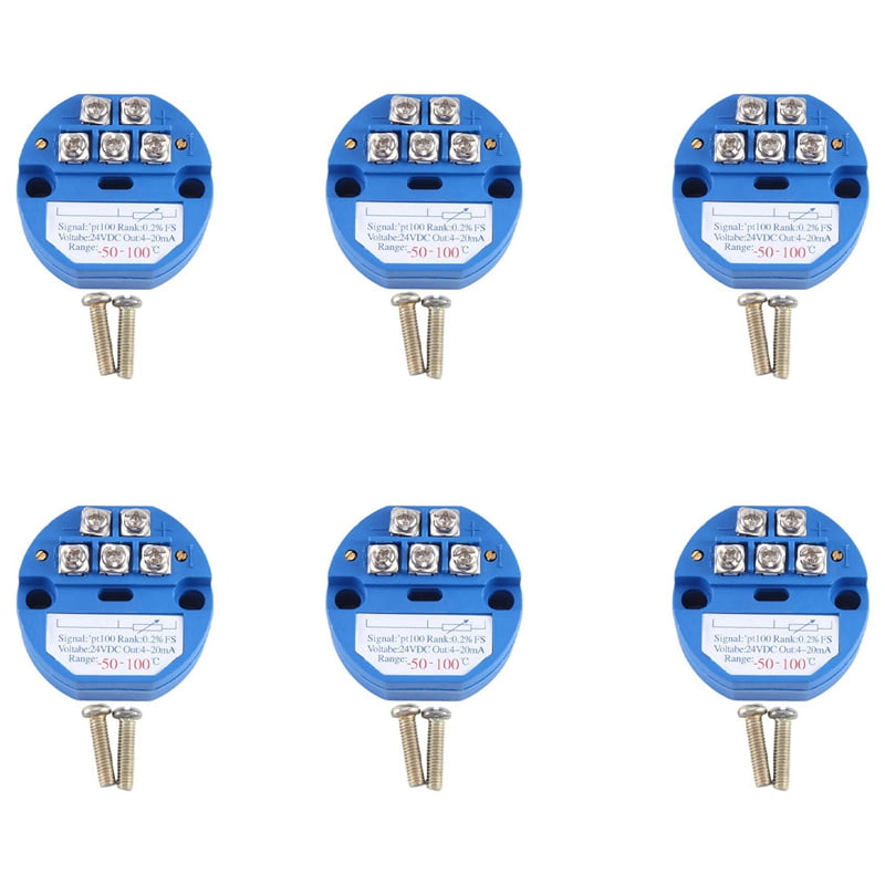 6X RTD PT100 Temperature Transmitter Module Thermal Resistance -50-100 ...