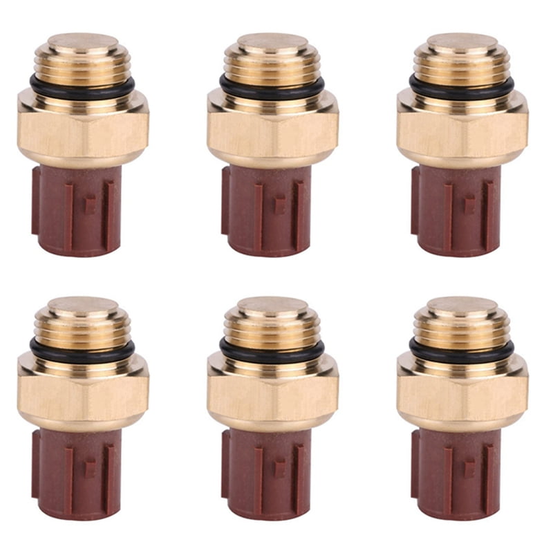 6X Radiator Coolant Fan Water Temperature Sensor Switch Replacement Car ...