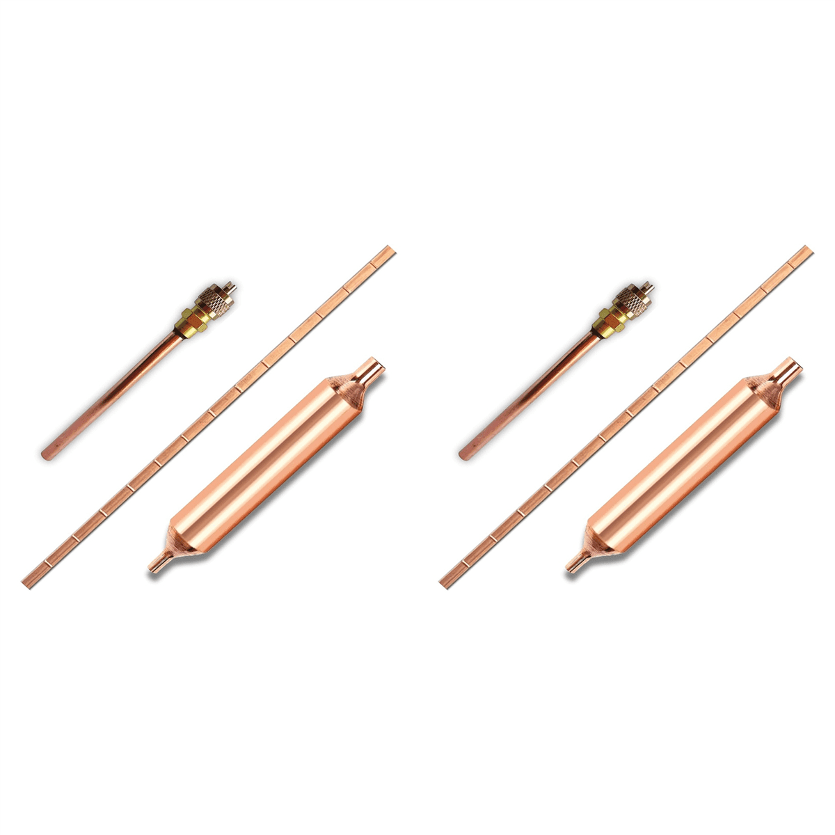 6X Refrigerator Filter Dryer with Access Service Valve,Phosphor Bronze ...