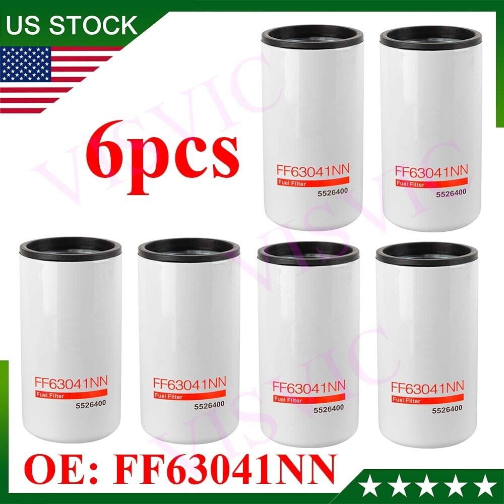 6X Replace FF63041NN Fuel Filter Fit Cummins 5526400 FF63041 ...