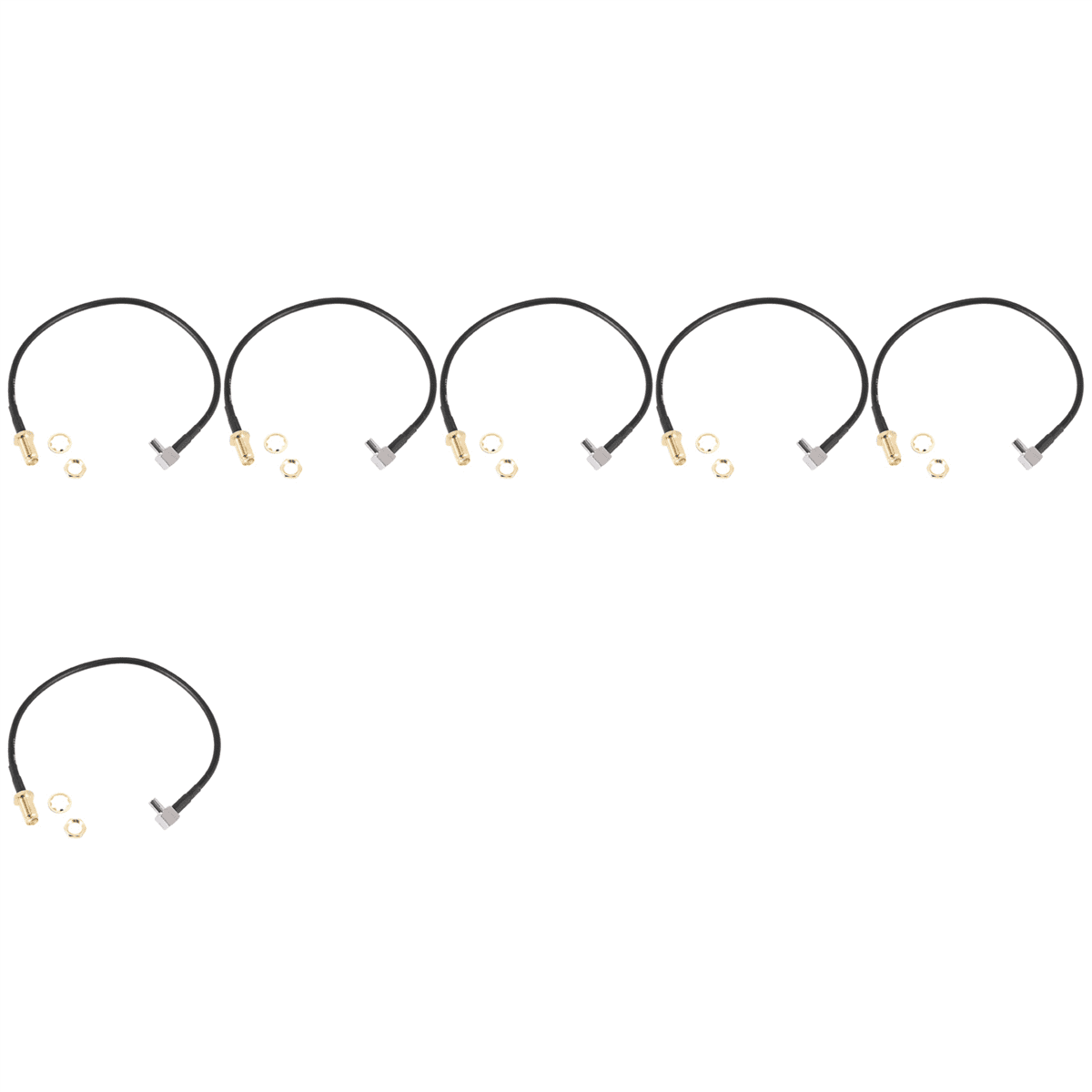 6X SMA Female to TS9 Male Right Angle Pigtail Coaxial Cable Antenna - Walmart.com