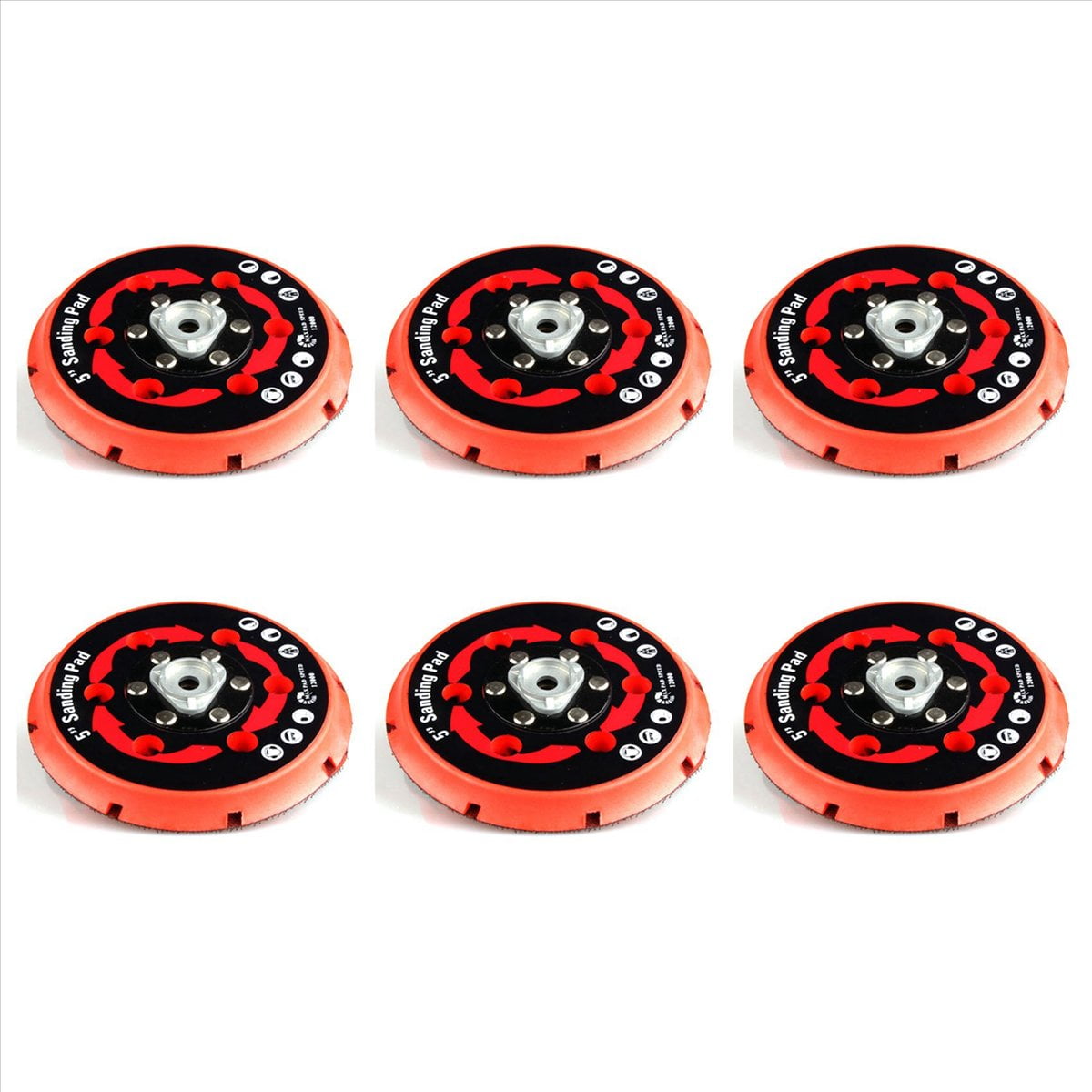 6X Sanding Pad Backing Plate Back Holder for DAS-21E Partial Dual ...
