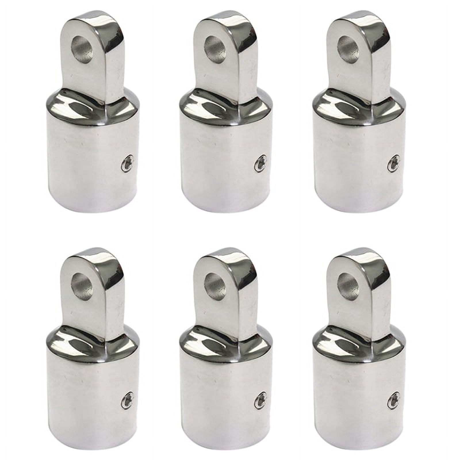 6X Single Screw 316 Stainless Steel 20mm Eye End Cap Bimini Top Hardware Marine Boat Yacht ...