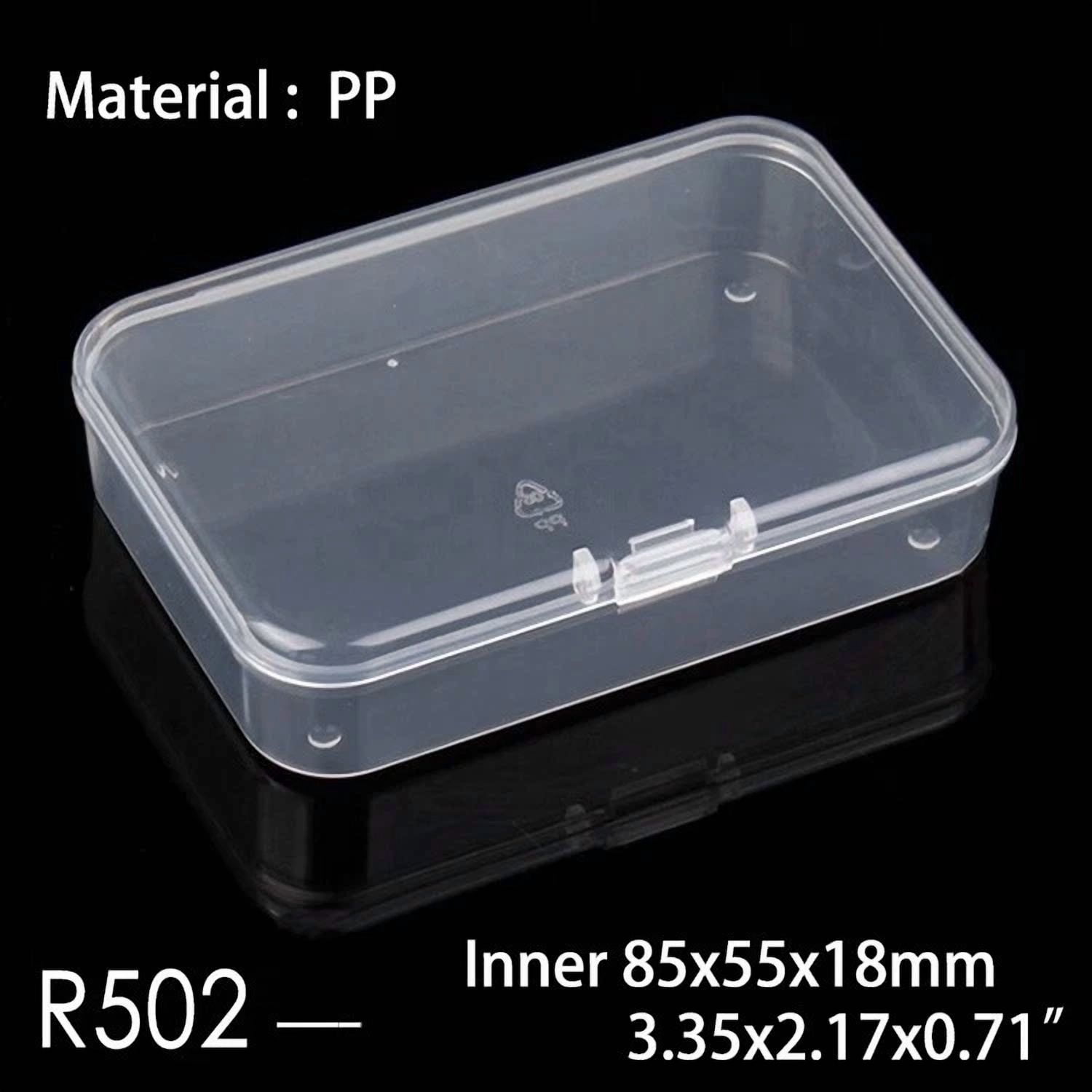 6X Small Plastic Clear Transparent Container Case Storage Box 88X60Mm ...