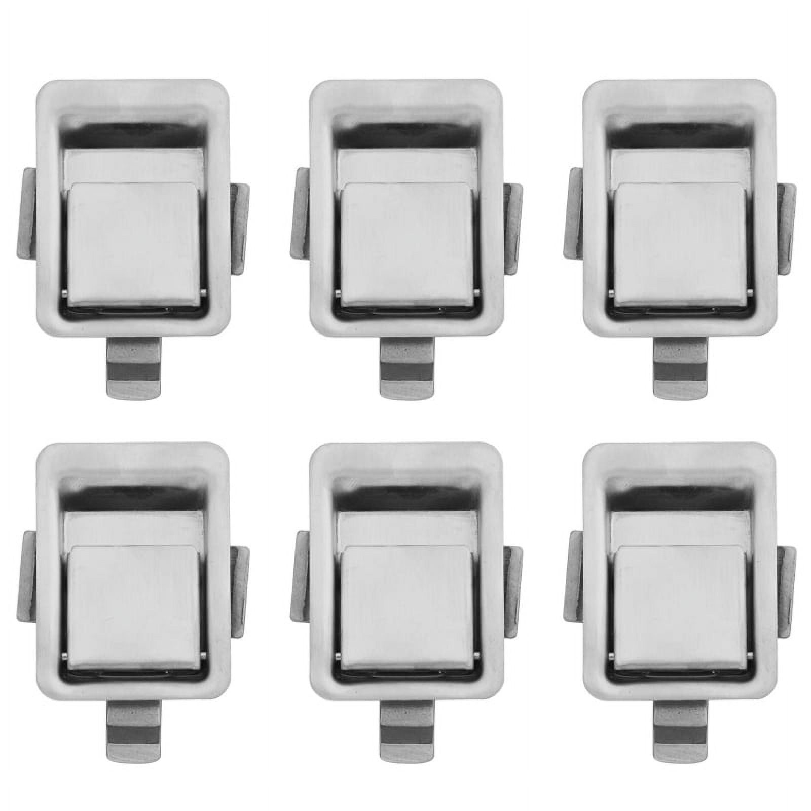 6X Stainless Steel Recessed Mounted Latch Mini Flush Mount Paddle ...