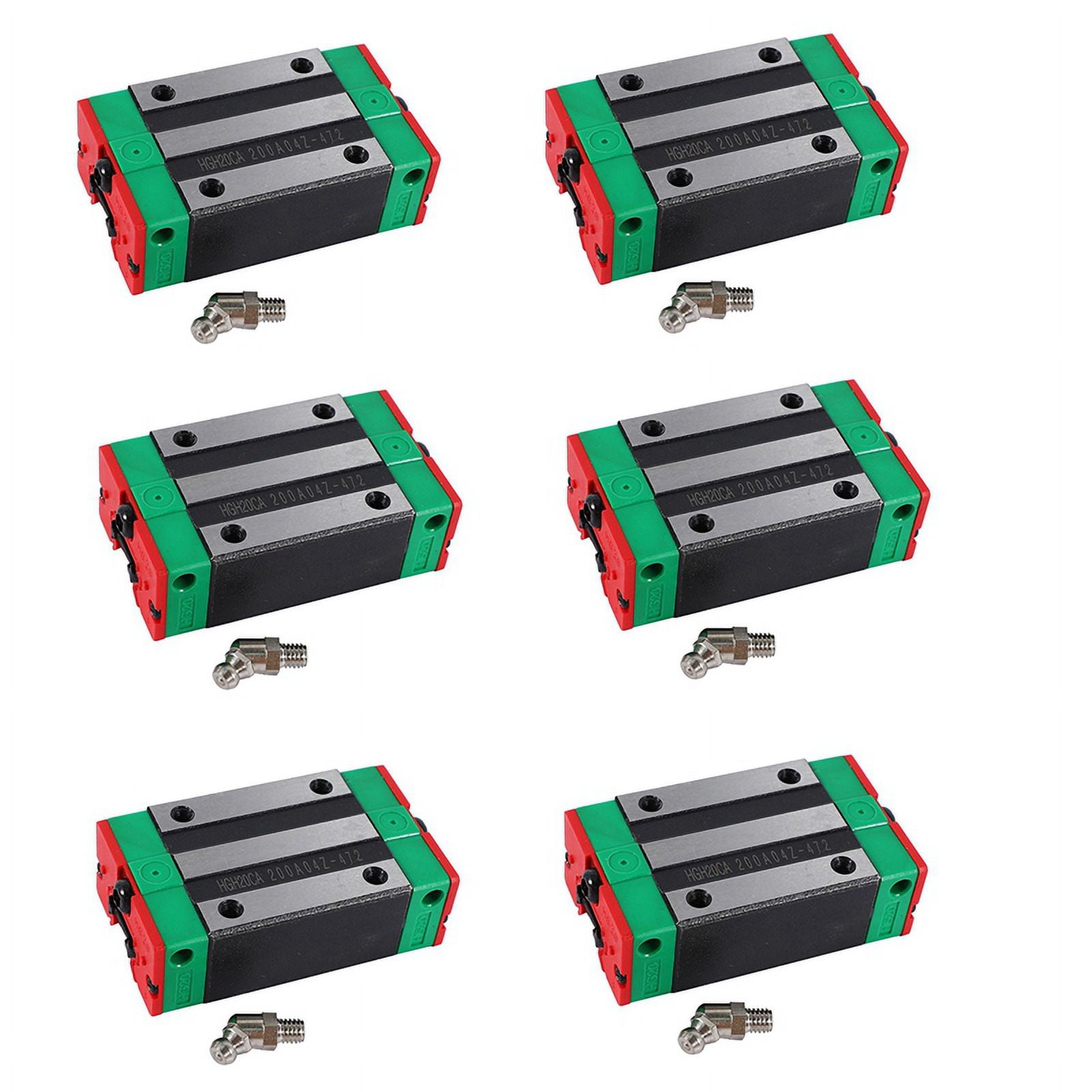 6X Steel HGH20CA 20mm Linear Rail Guide Block for CNC Machine Parts ...