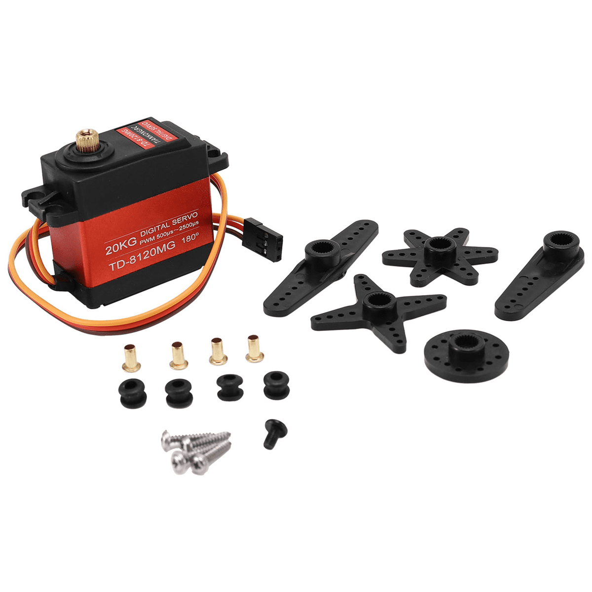 6X Td-8120Mg Waterproof Metal Gear Digital Servo with 20Kg High ...
