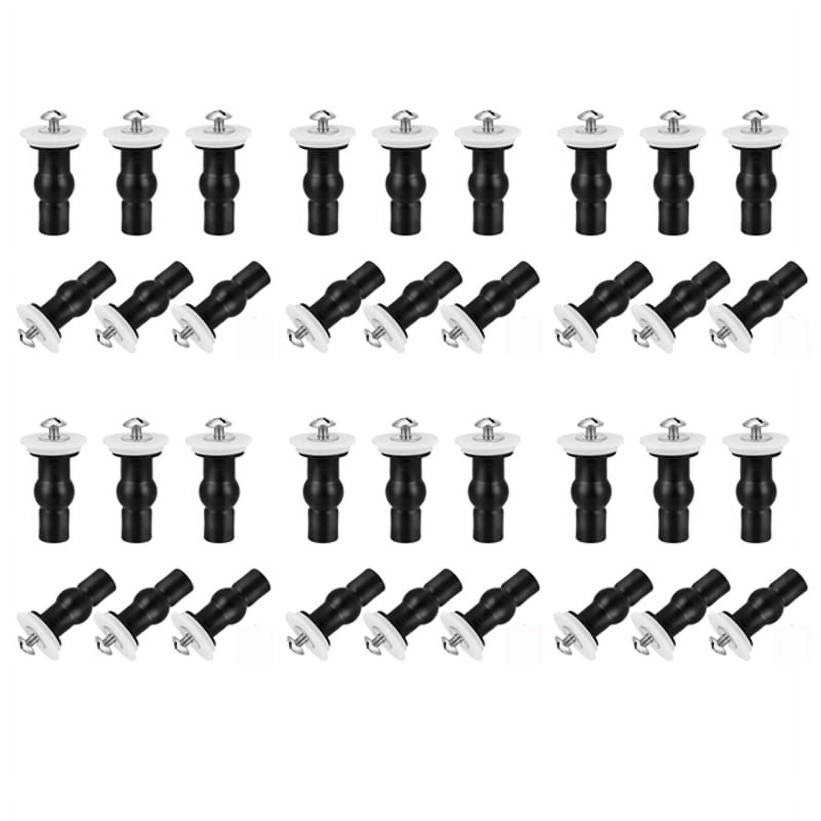 6X Toilet Seat Screws,Universal Expanding Rubber Screw Top Fixing ...