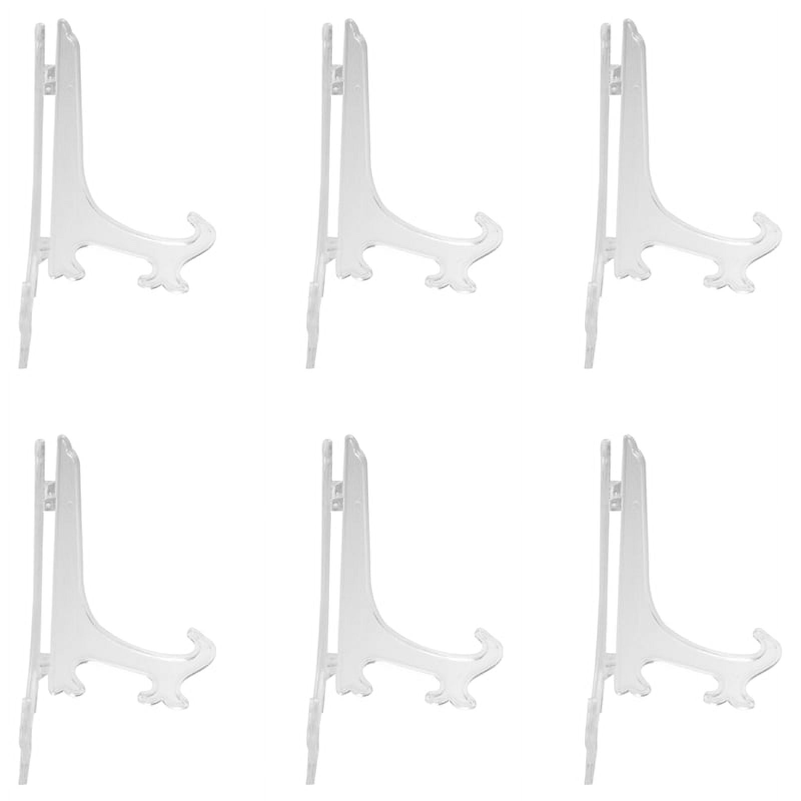 6X Transparent 7 Inch Display Easel Stand Plate Bowl Picture Frame ...
