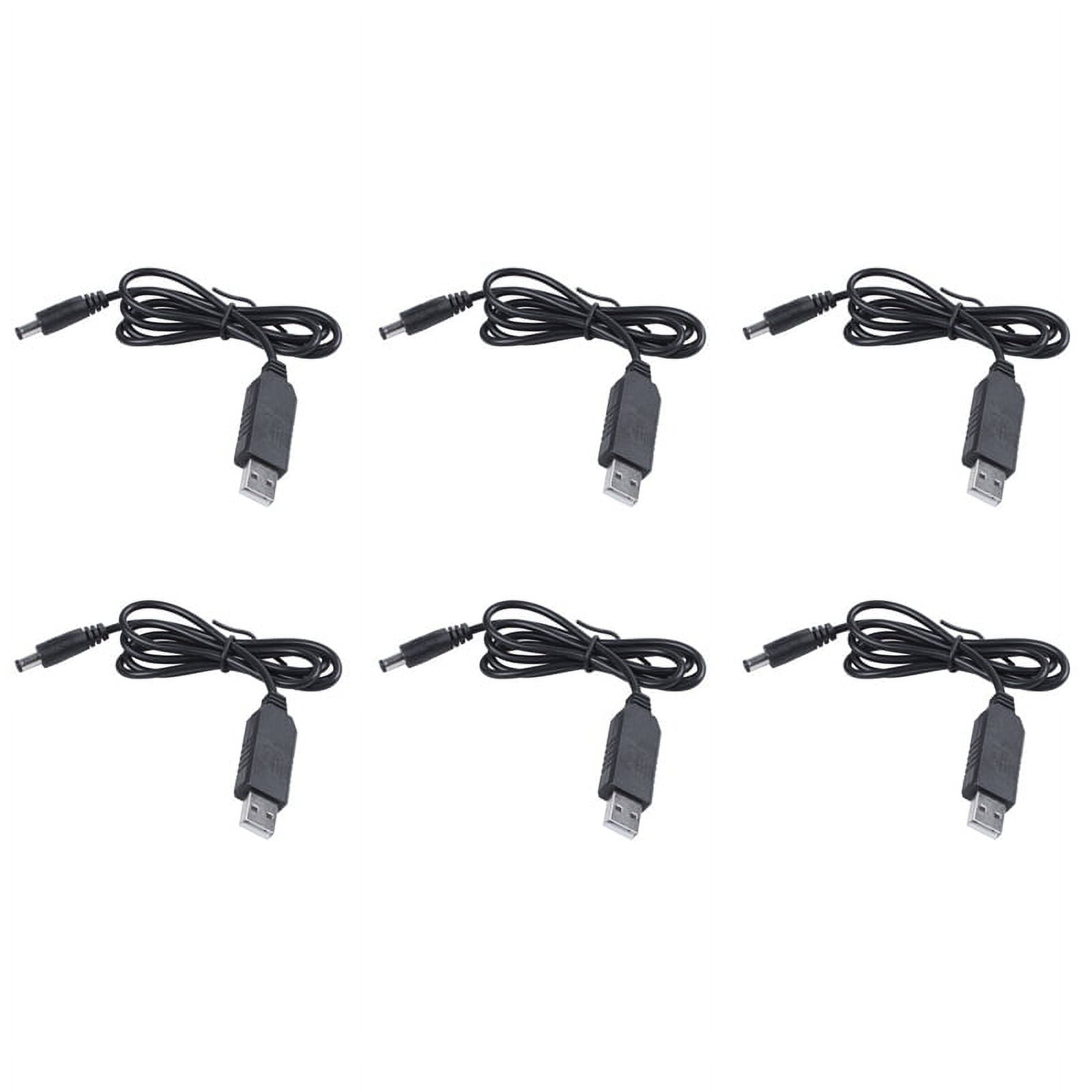 6X USB DC 5V to DC 12V 2.1mm X 5.5mm Module Converter DC Male Connector ...