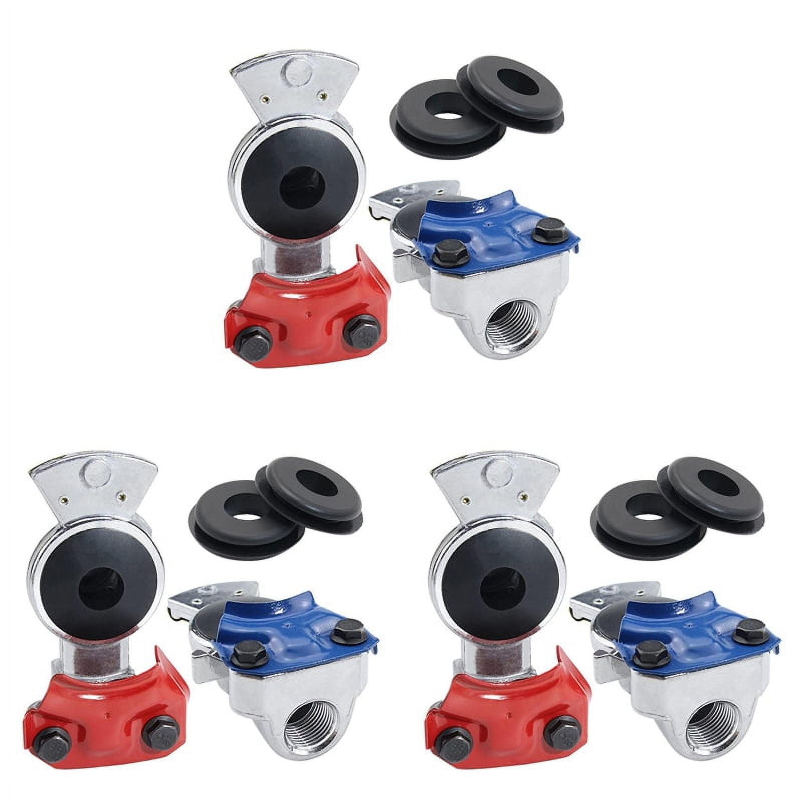 6X Universal Gladhand Emergency & Service Brake Air Hose Coupling ...