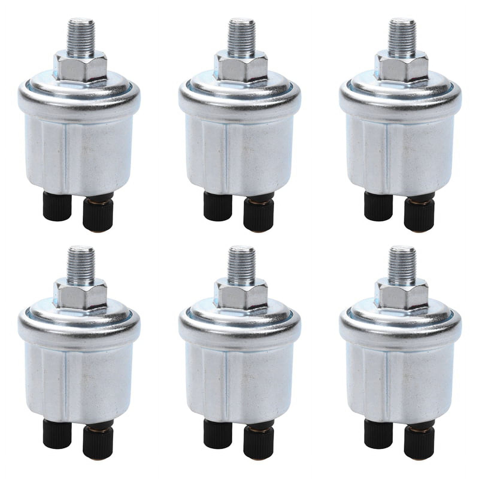 6X Universal Vdo Oil Pressure Sensor 0 to 10 Bars 1/8 Npt Generator ...