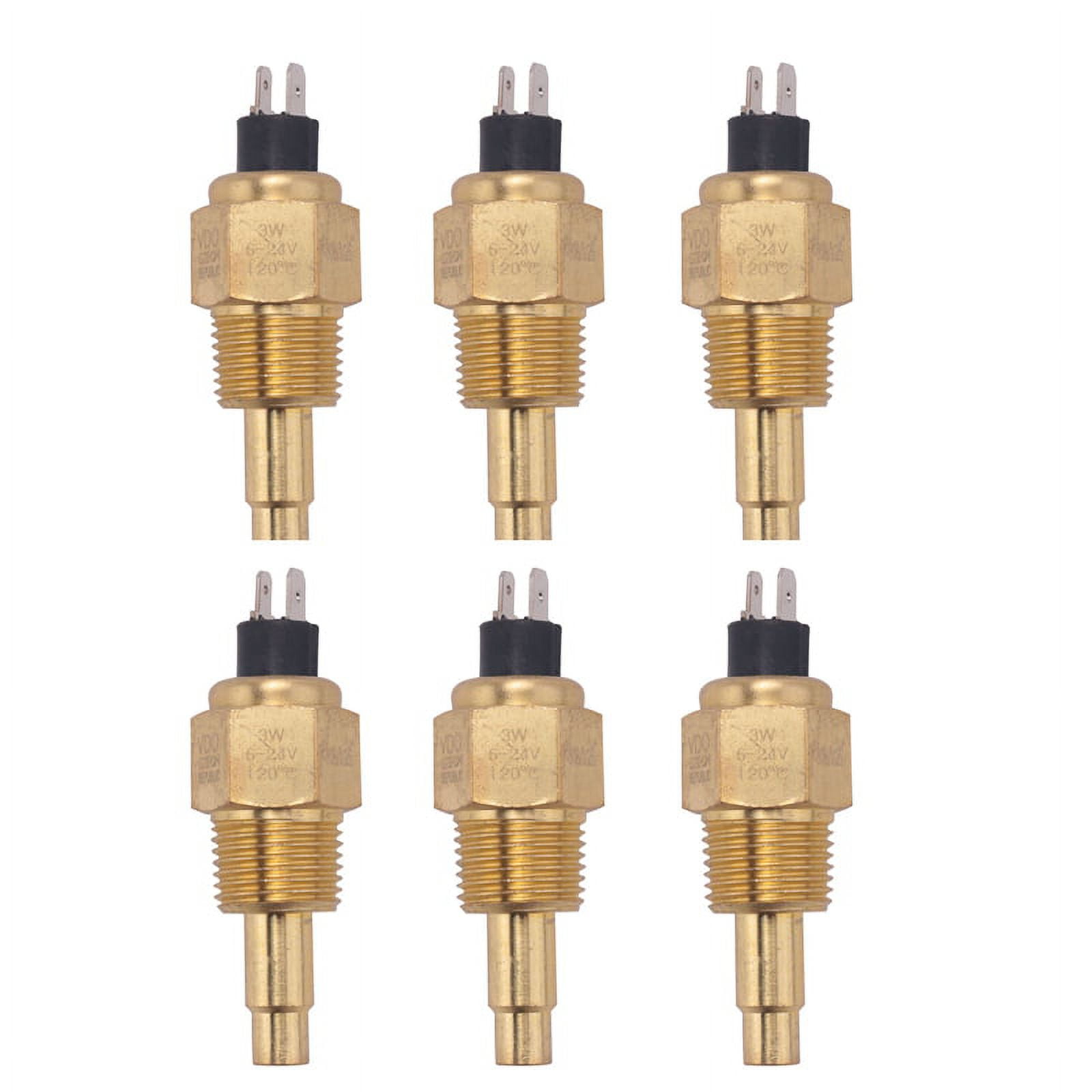 6X 1/2 Npt 21mm Thread Engine Oil Temperature Sensor Water Temperature Sensor for Generator Set ...