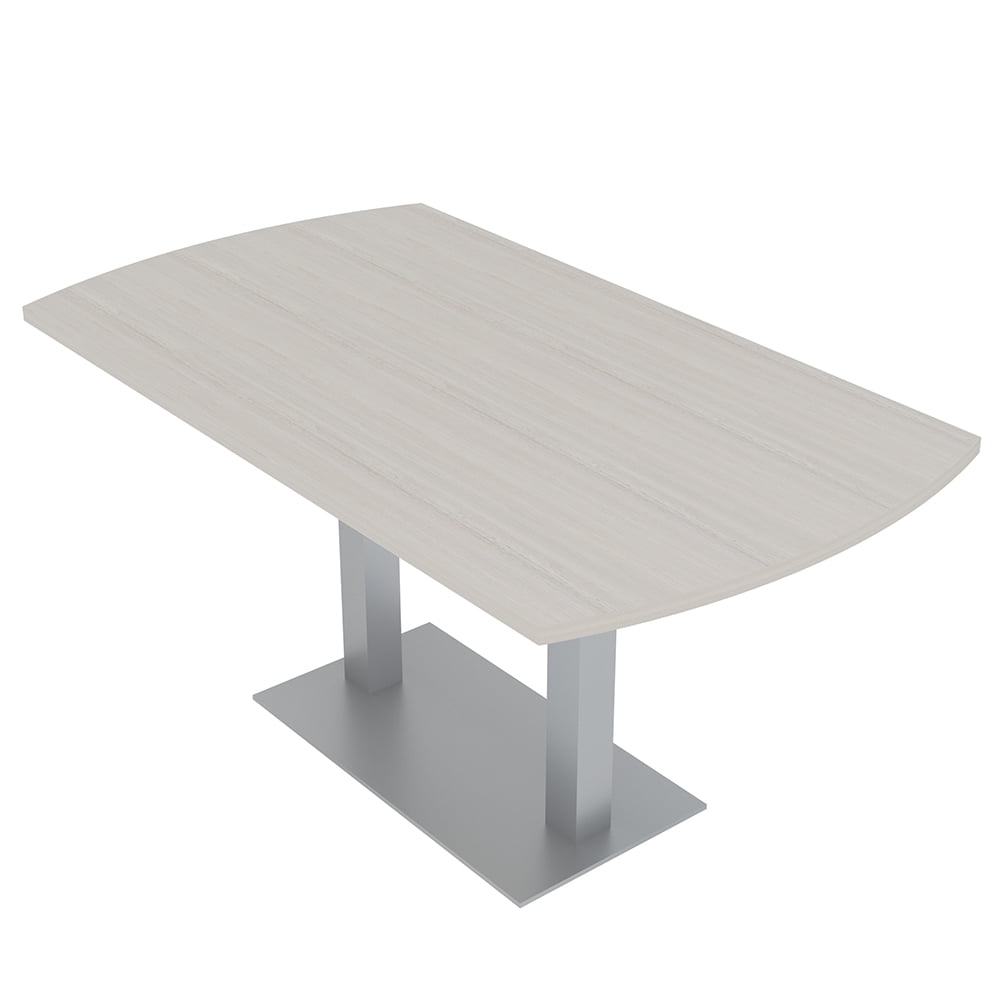 6X3 Arc Rectangle Conference Table Square Metal Base Data Electric ...