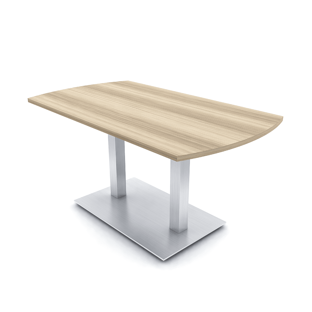 6X3 Arc Rectangle Conference Table Square Metal Base Data Electric ...