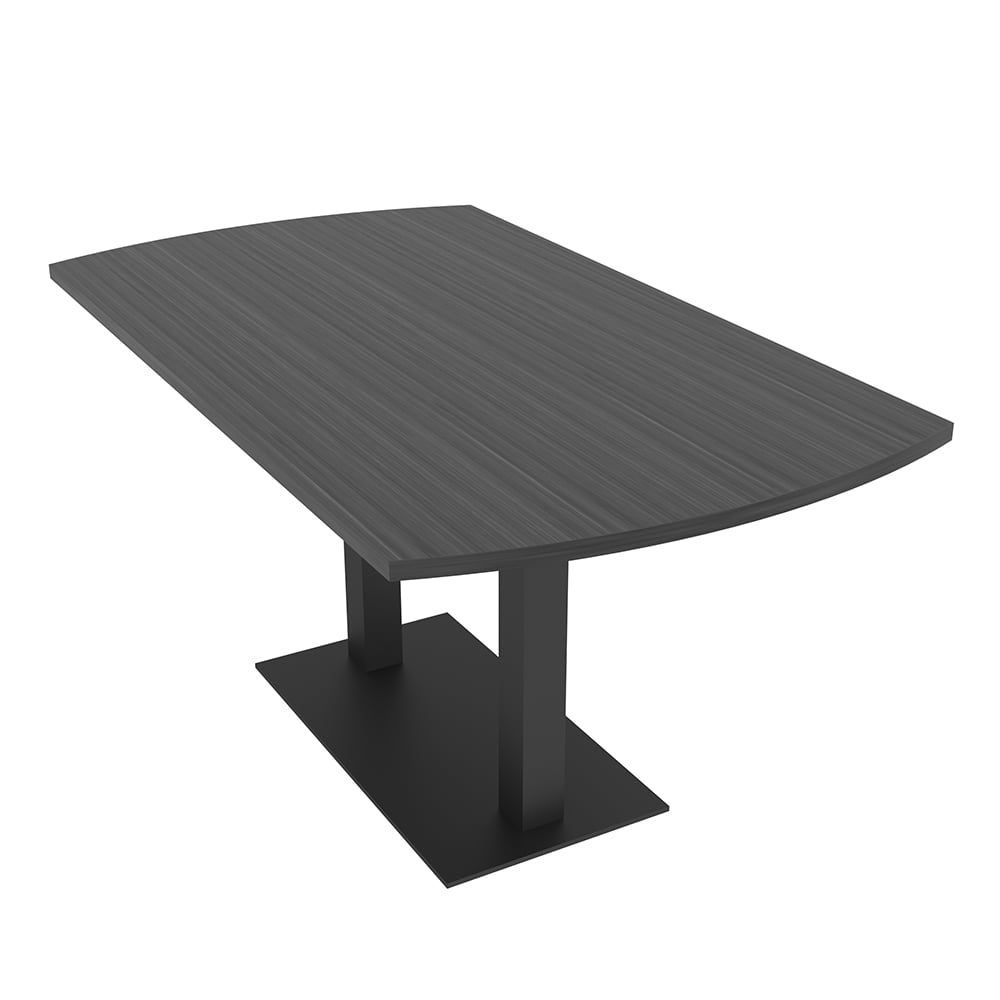 6X3 Arc Rectangle Conference Table Square Metal Base Data Electric ...