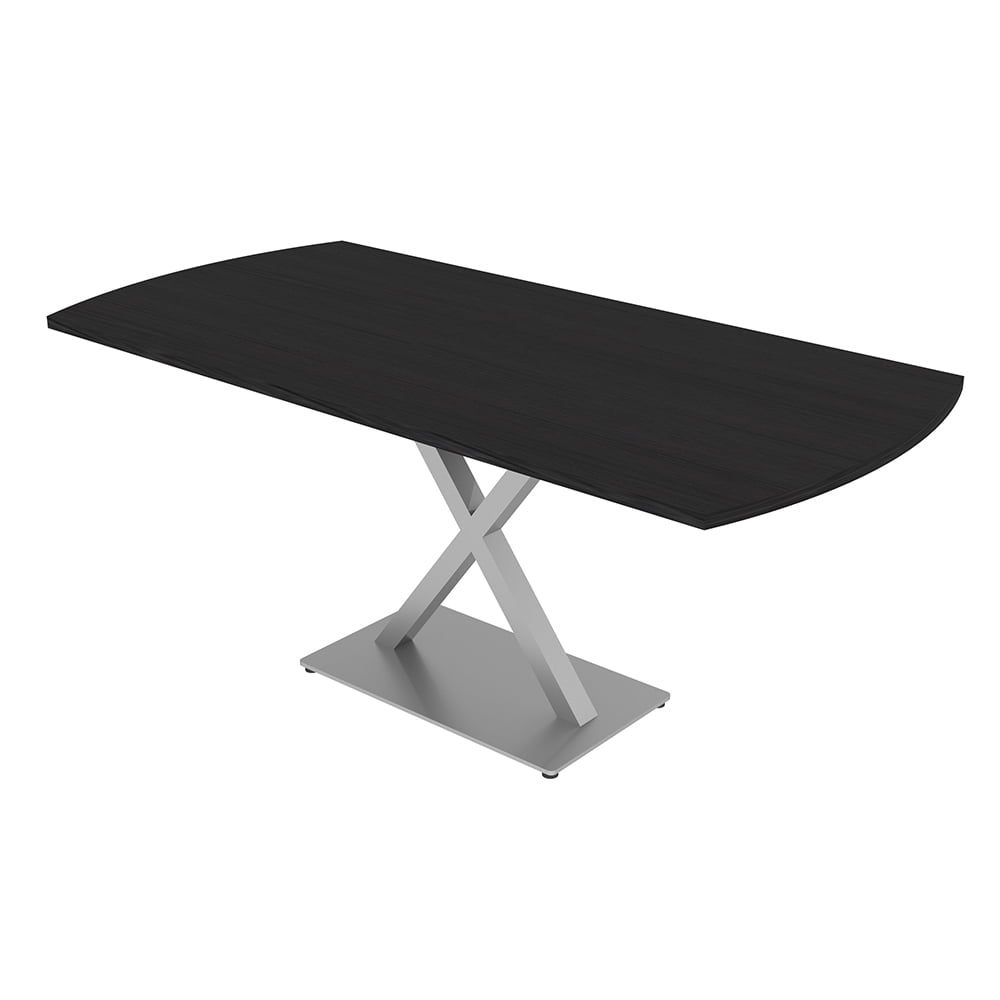 6X3 Arc Rectangle Conference Table With X Base Data And Electric ...