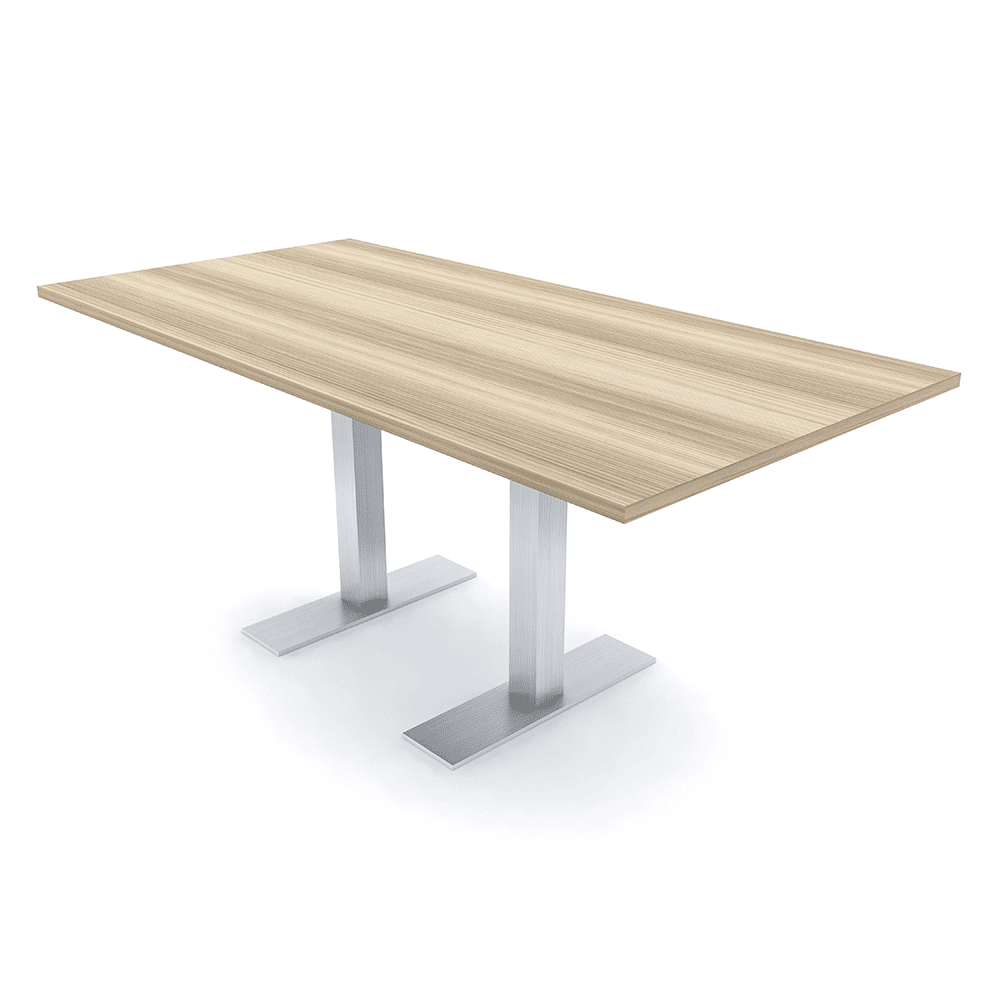 6X3 Rectangular Conference Table With Metal T Bases And Power Module - Walmart.com