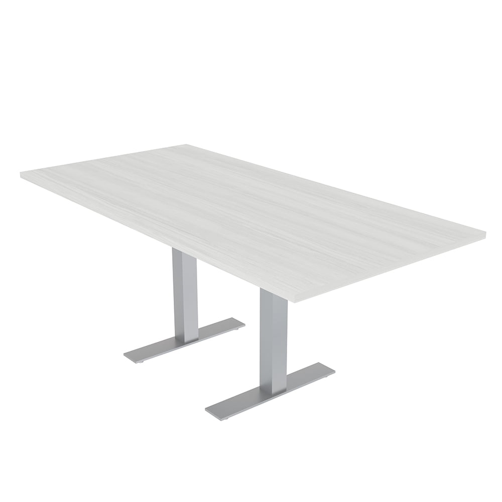 6X3 Rectangular Conference Table With Metal T Bases And Power Module - Walmart.com