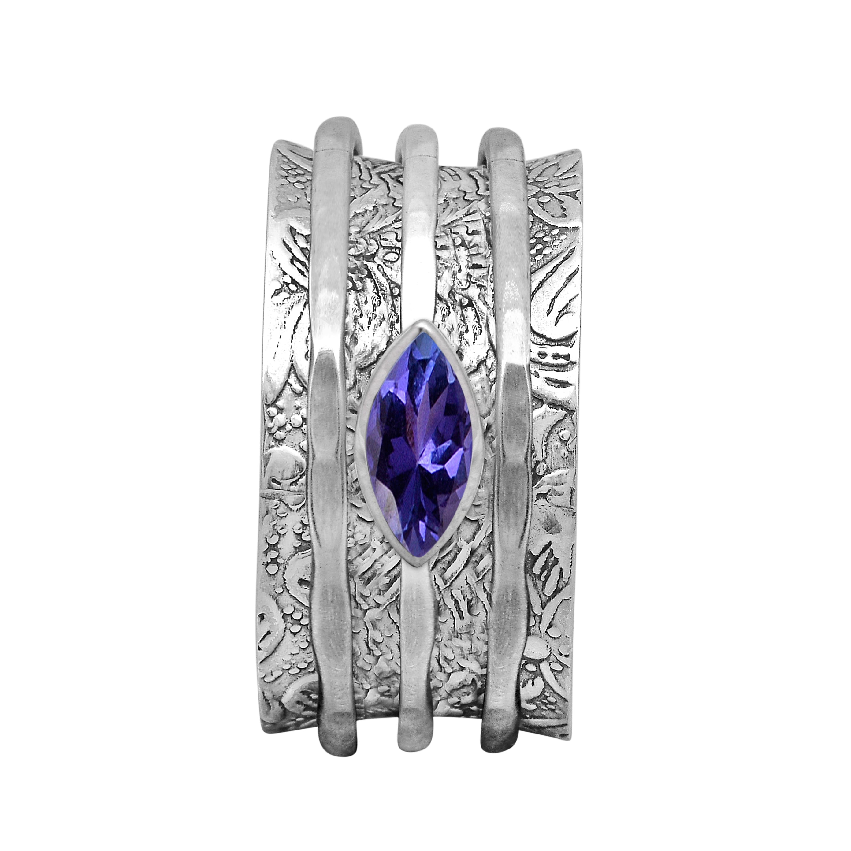 6X3MM Marquise Tanzanite 925 Sterling Silver Meditation Anxiety women ...