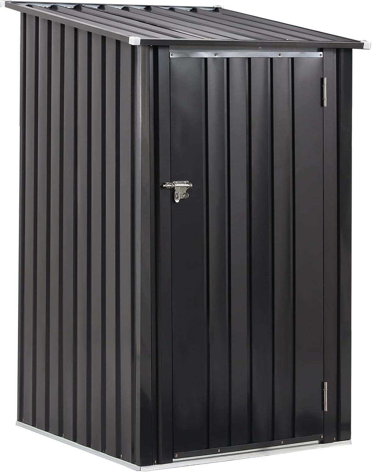 6X4 FT Outdoor Storage Shed, Waterproof Metal Garden Sheds with ...