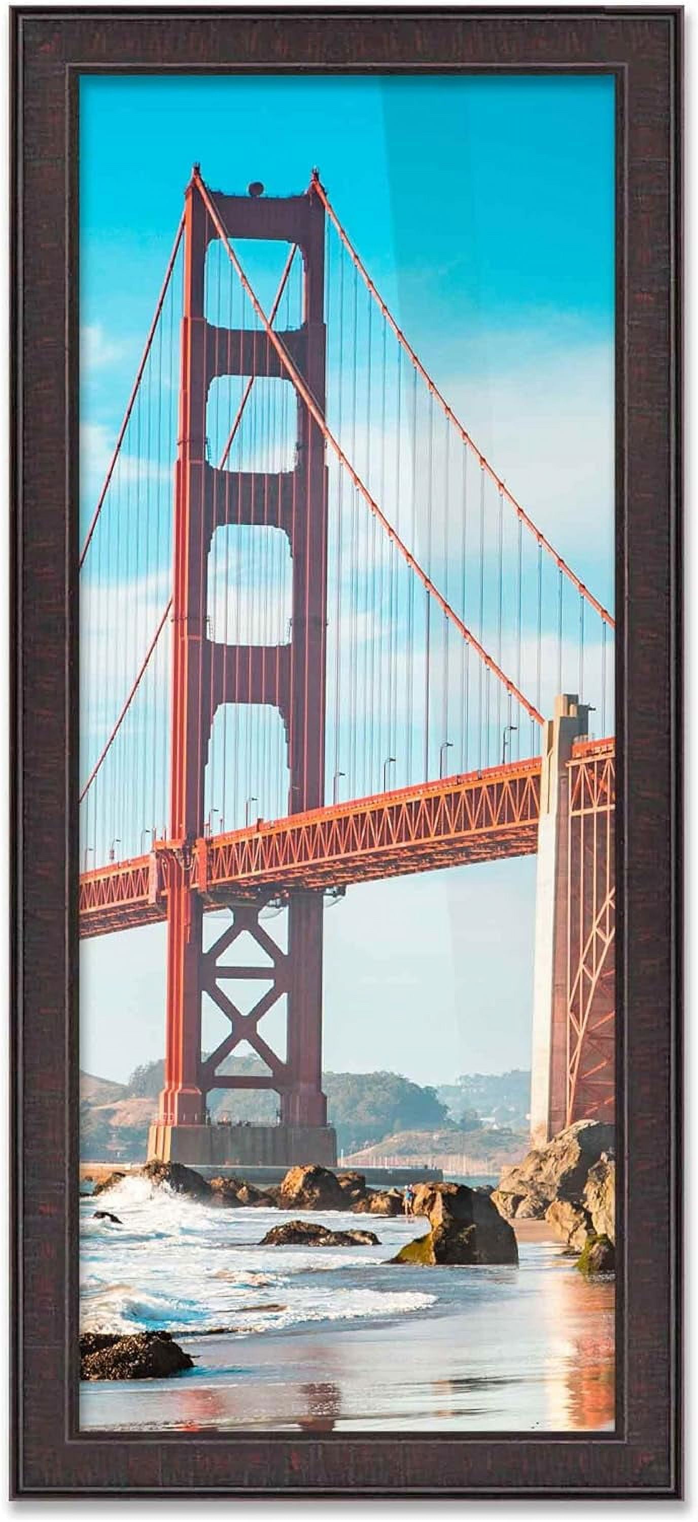 6X42 Frame Brown Picture Frame - Complete Modern Photo Frame Includes ...
