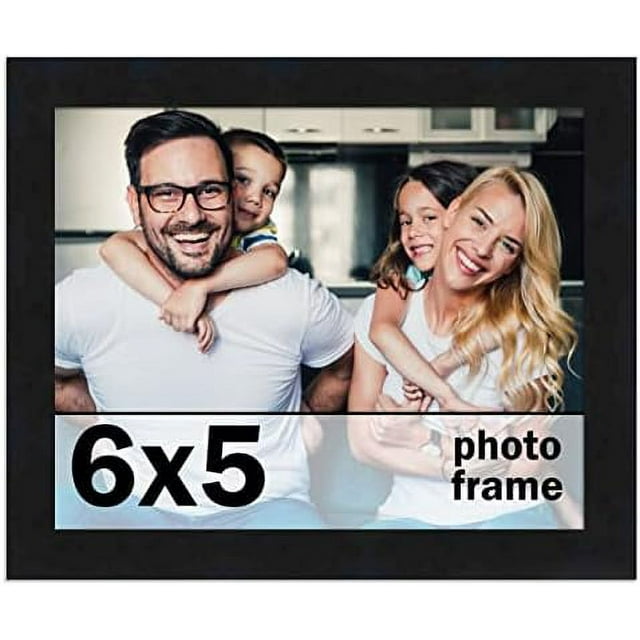 6X5 Frame Black Picture Frame - Complete Modern Photo Frame Includes UV ...