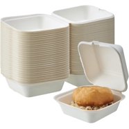 1000 Count - Biodegradable 9x9 Take Out Food Containers with Clamshell ...