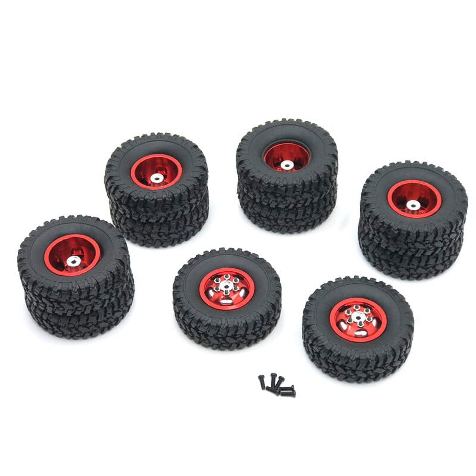 6X6 Metal wheel Hub Tire Kit For WPL B16 B36 HengLong 6wd rc car ...