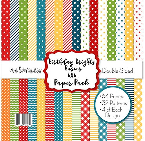 6X6 Pattern Paper Pack - Birthday Brights Basics - Card Making ...
