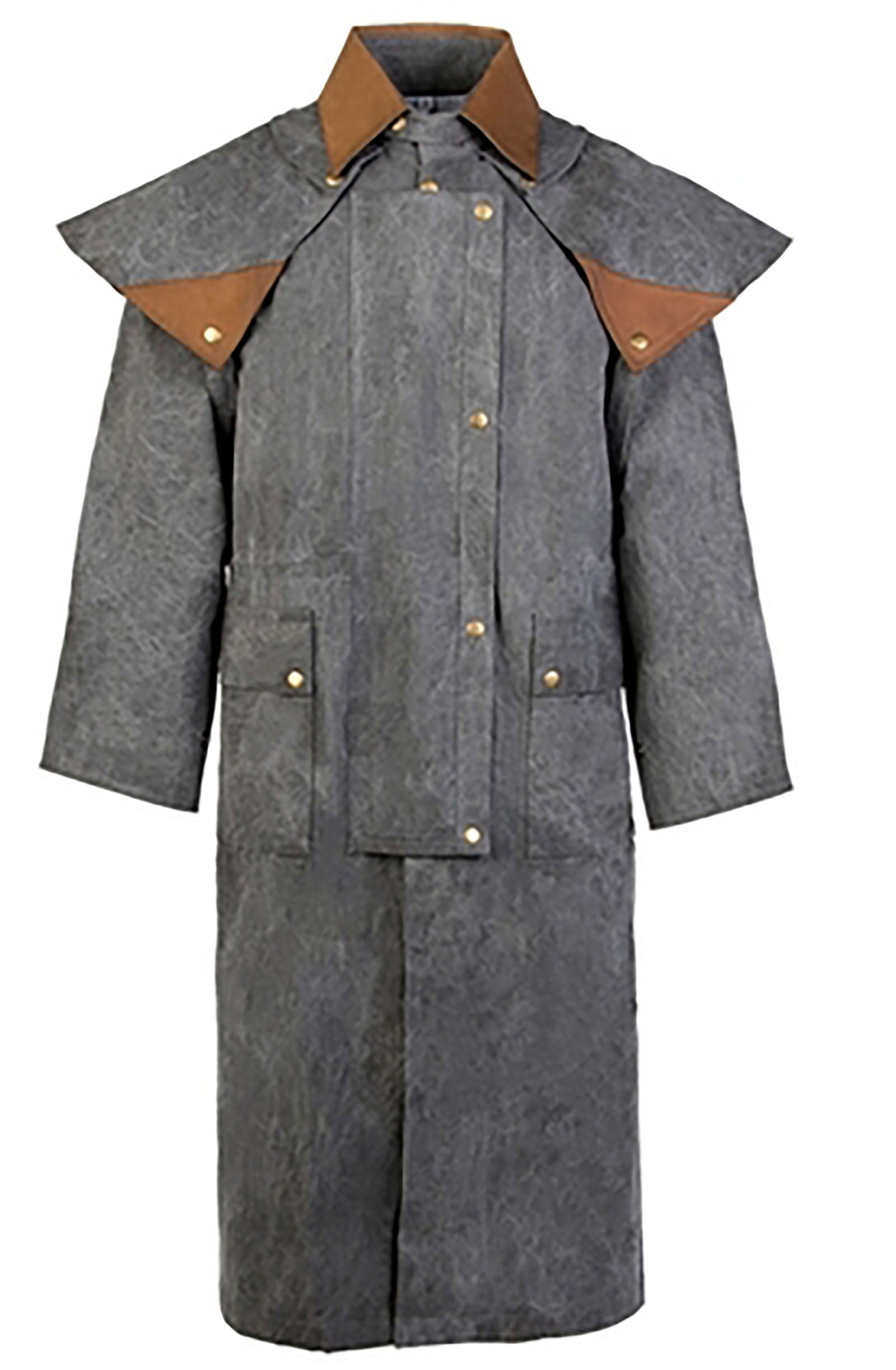 6XL Mens Oilskin Western Australian Waterproof Duster Coat Jacket ...