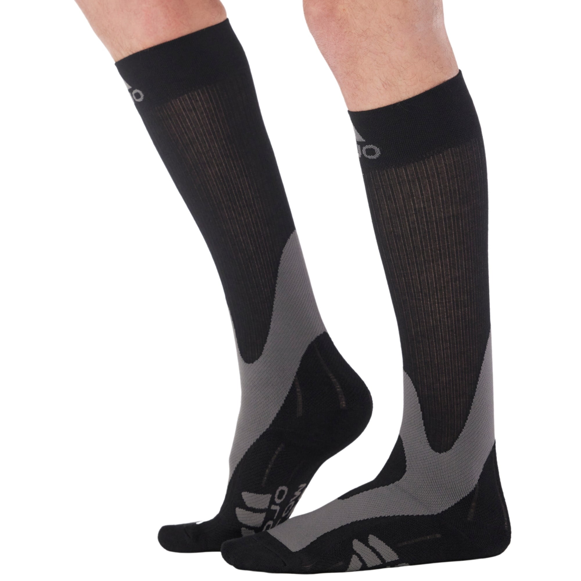 6XL Mojo Opaque Men and Womens Compression Knee High 20-30mmHg - Black ...