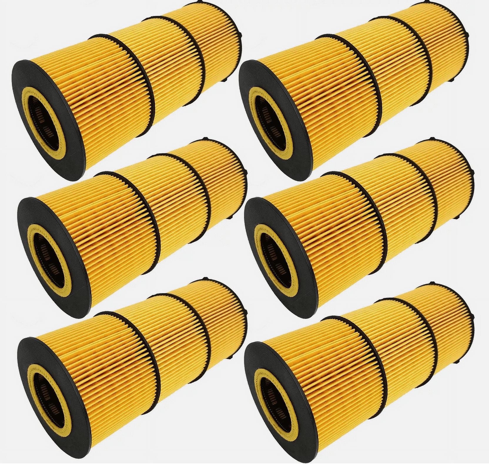 6X Heavy-Duty Oil/Lube Filter Kit for Freightliner Cascadia, M2 ...