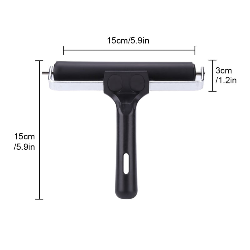 6cm/10cm/15cm Professional Rubber Roller Brayer Ink Painting ...