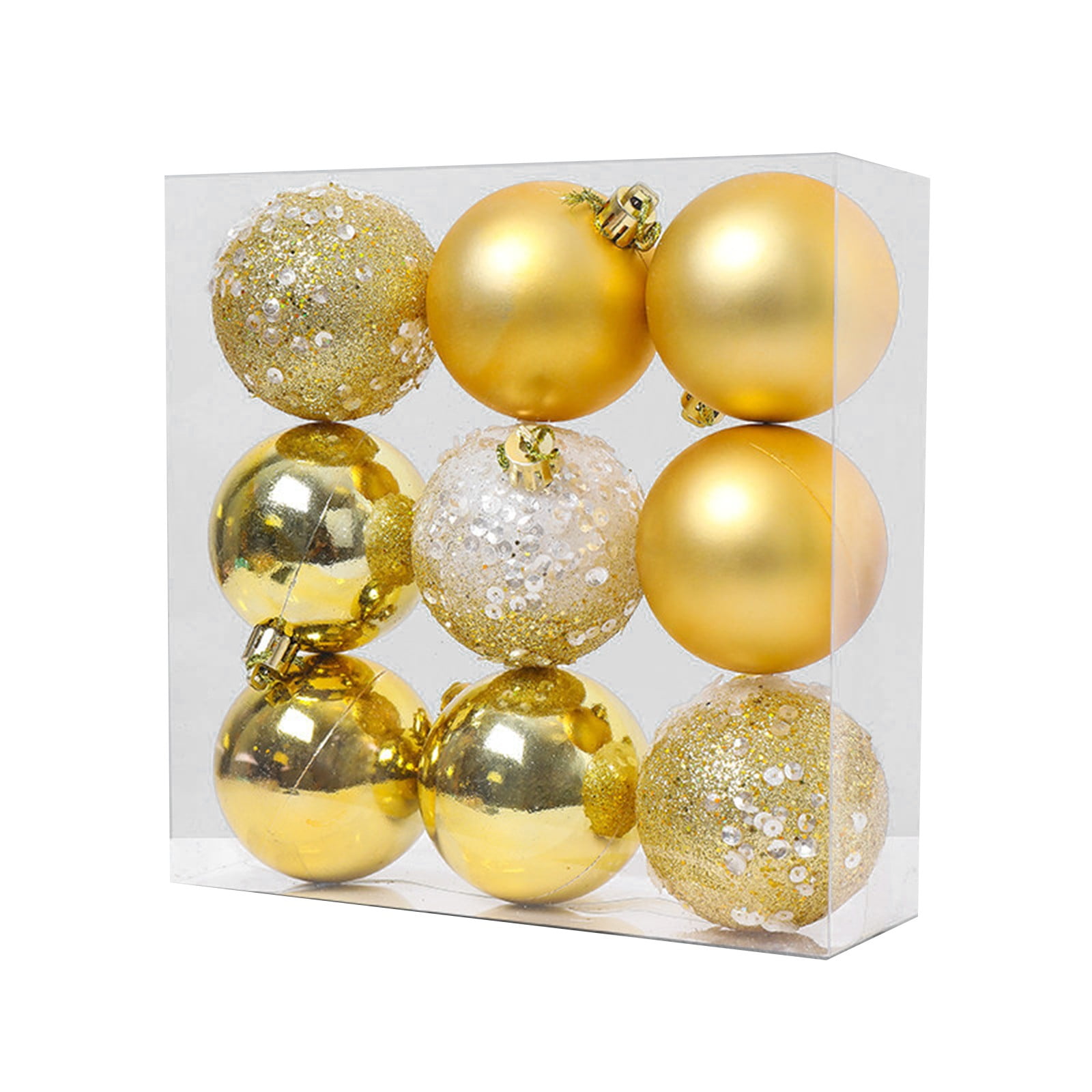 6cm/2.36in 9 Christmas Balls Blue Christmas Balls Christmas Trees ...