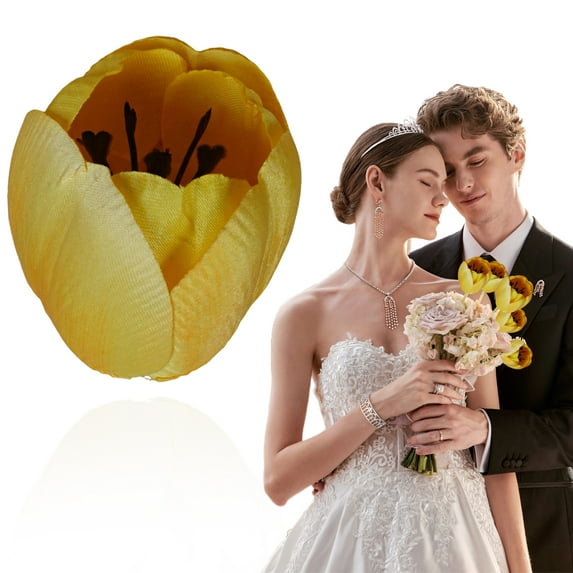 6cm Hollow Artificial Tulip Flower Heads – Handmade DIY Fake Blooms for ...