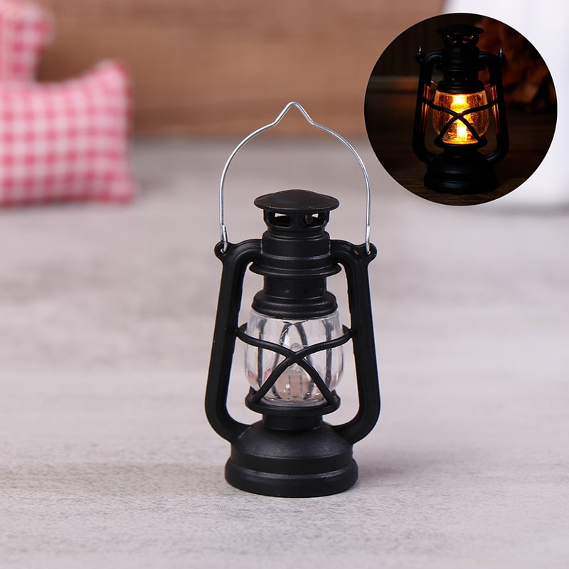 6cm Mini Led Retro Glowing Pony Lantern Simulation Cande Light Night Light Dollhouse Miniature ...