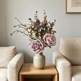 6color Artificial Rose Small Handtied Bouquet Dried Branch Faux Flower ...