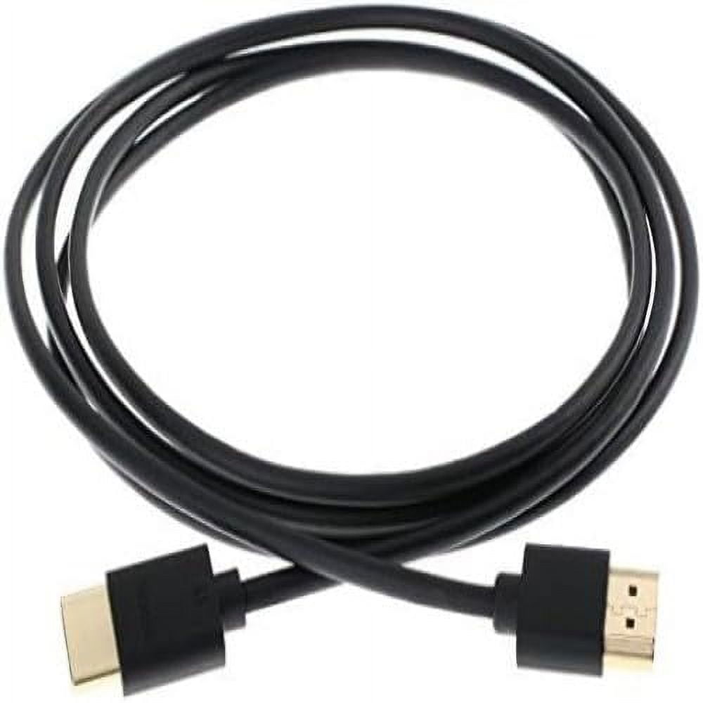 6ft (1.8M) Ultra Slim Series High Performance HDMI Cable Black with ...
