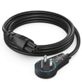 6ft 3-Prong AC Laptop Power Cord with 360° Rotating Plug Universal 125V ...