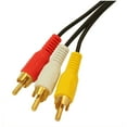 6ft 3 Wire RCA GENERAL DUTY Composite Video with Audio Gold Plated ...