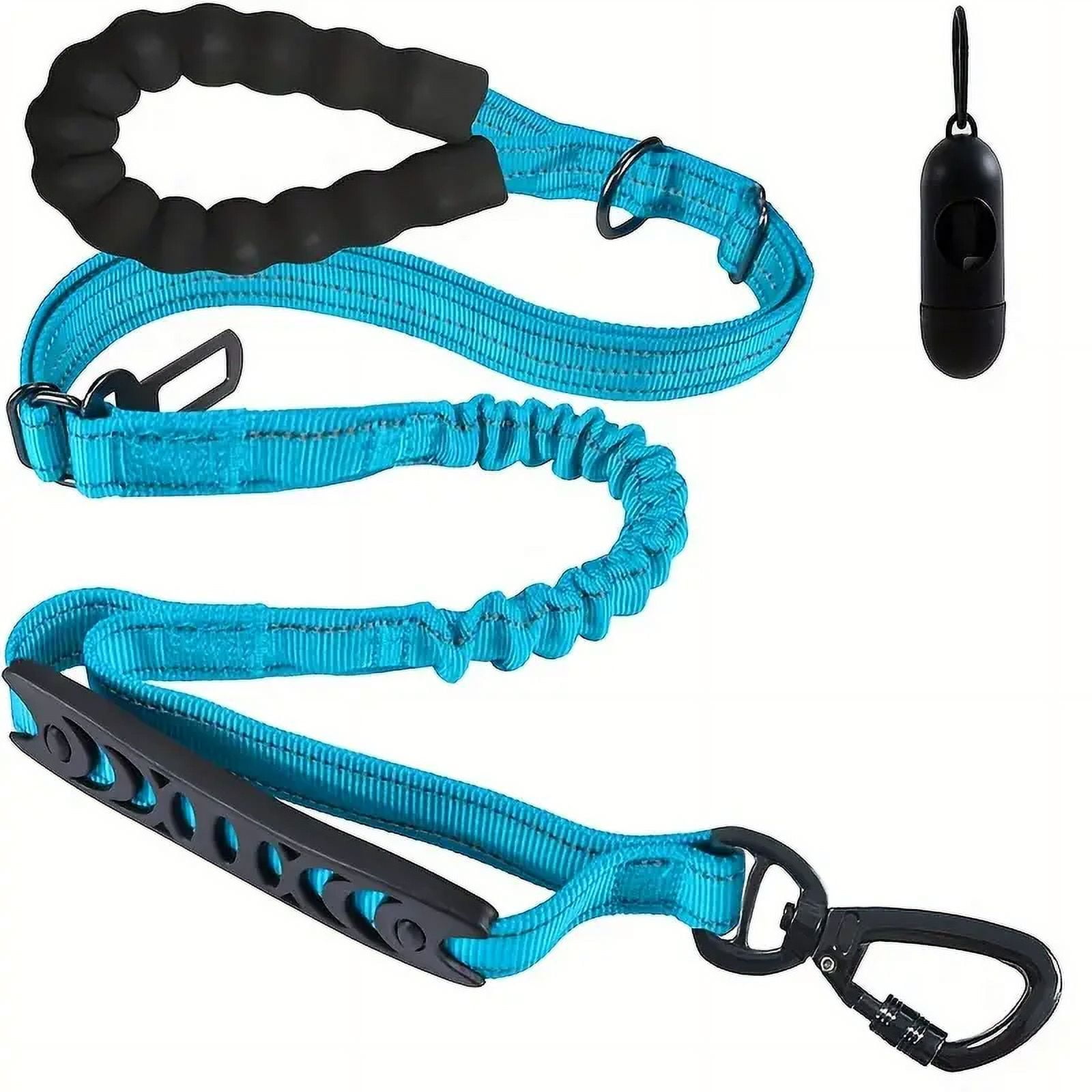 6ft Adjustable Bungee Dog Leash - Dual Padded Handles, Reflective ...